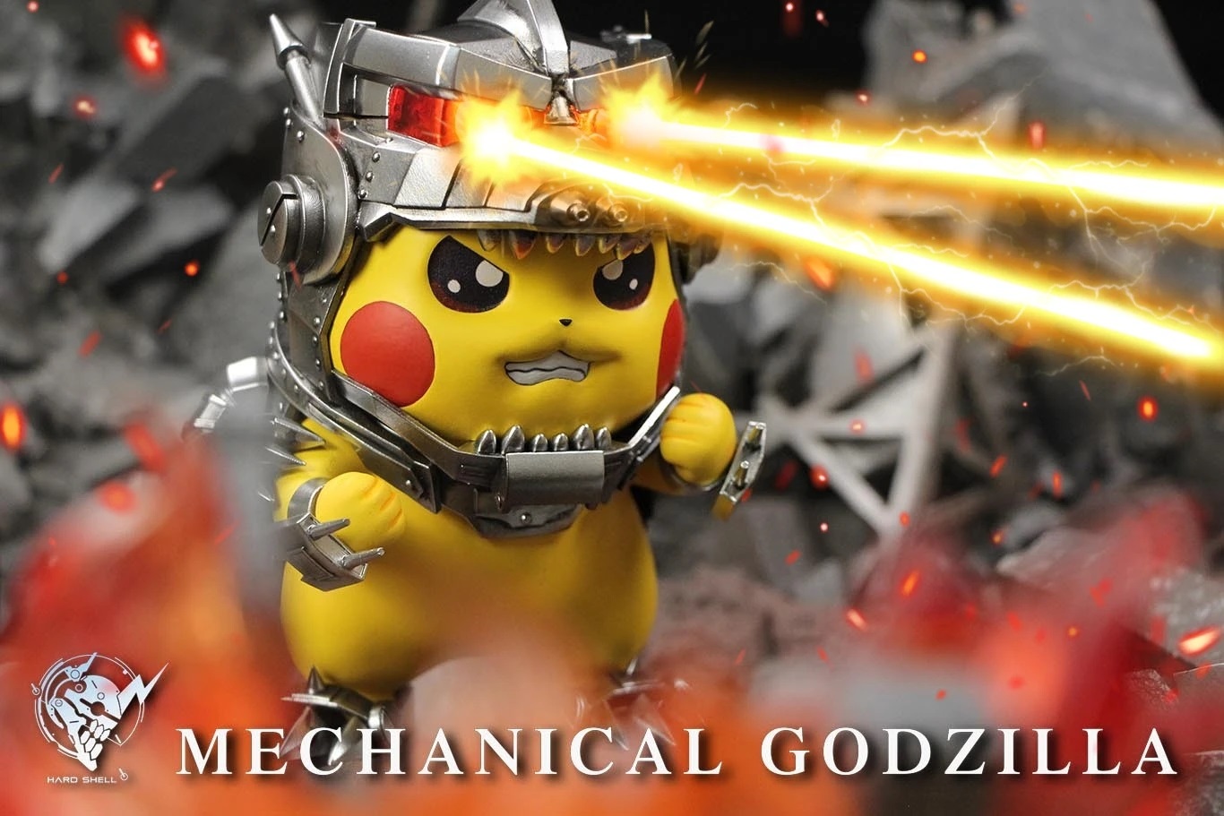 A Mecha Godzilla Pikachu Figurine is Being Released by Hard Shell ...
